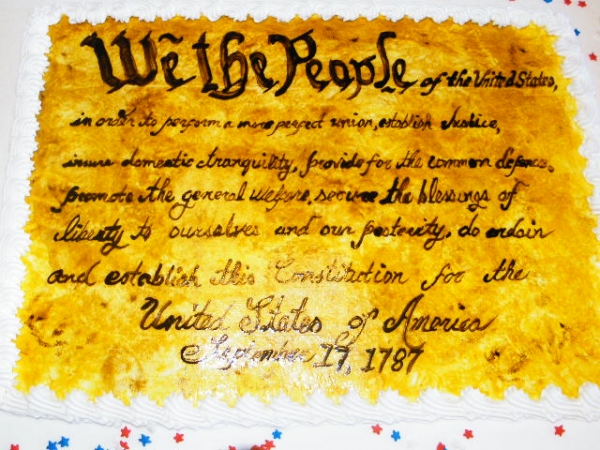 Constitutional Cake - Bookaholic